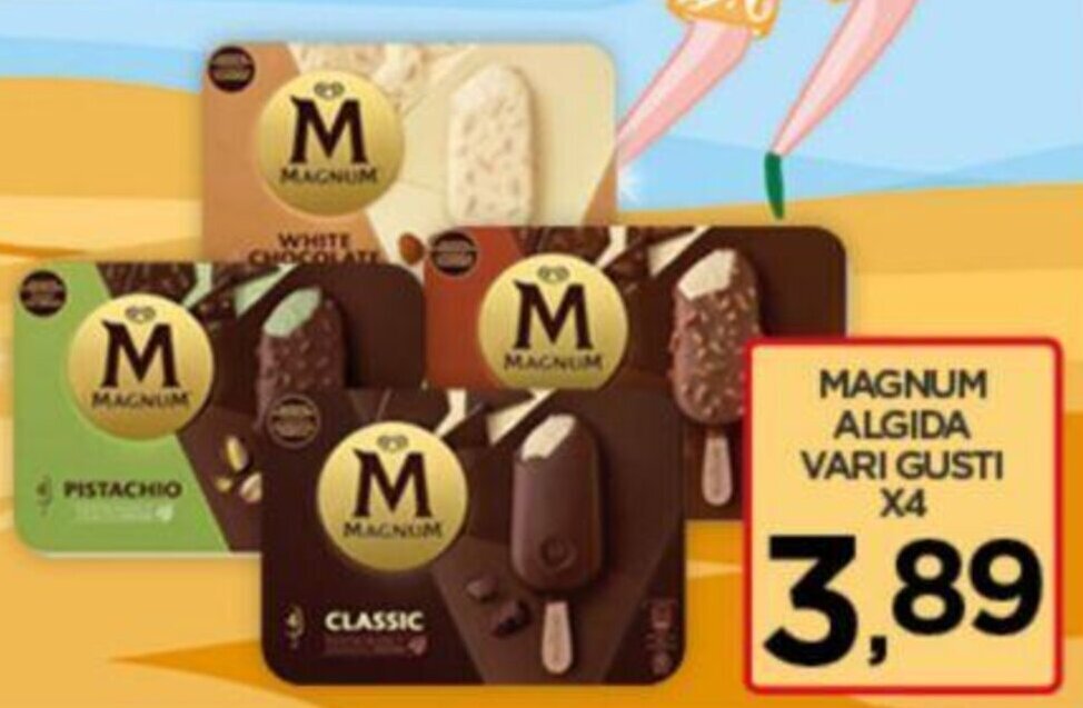 MAGNUM ALGIDA VARI GUSTI X4 offerta di Interspar