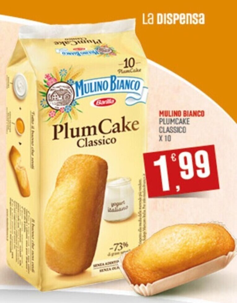 MULINO BIANCO PLUMCAKE CLASSICO X 10 offerta di Maxipiù