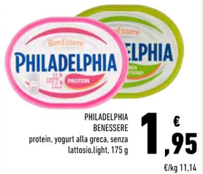 Offerta PHILADELPHIA BENESSERE protein, yogurt alla greca, senza ...
