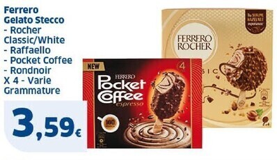 Ferrero gelato stecco offerta di Sigma