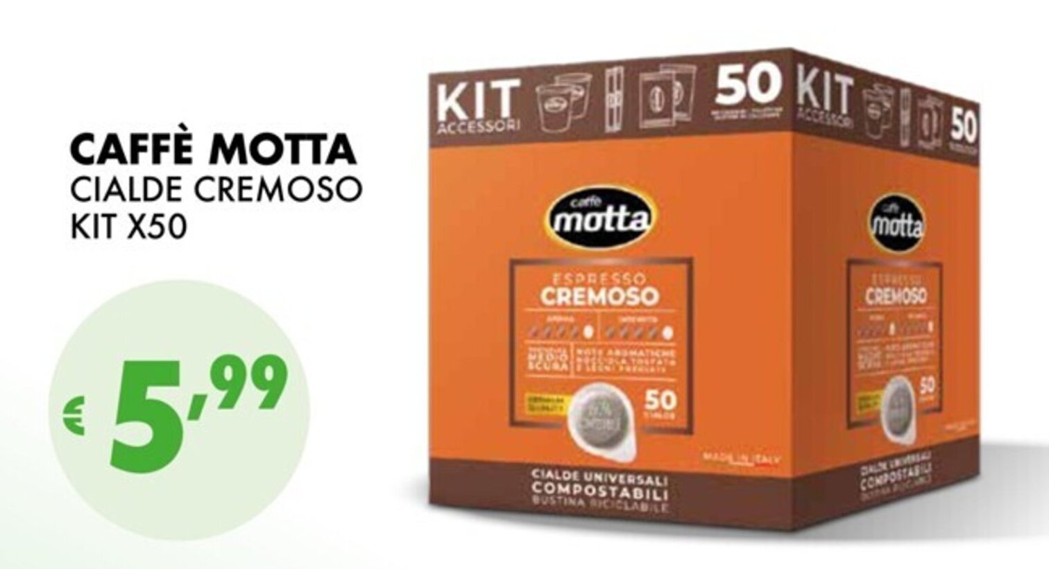 CAFFÈ MOTTA CIALDE CREMOSO KIT X50 offerta di Eté