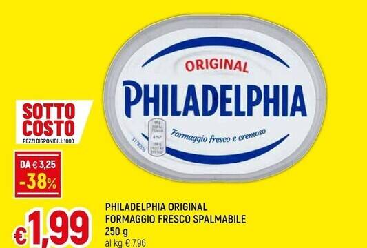 Philadelphia original formaggio fresco spalmabile offerta di Famila ...