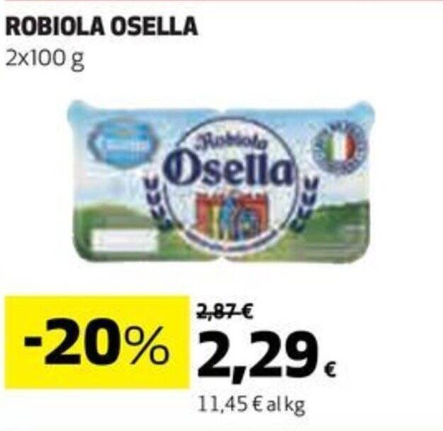 Robiola offerta e prezzo Coop - ago 2025