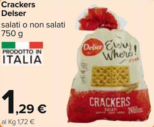 Delser Crackers 750g offerta di Carrefour Iper