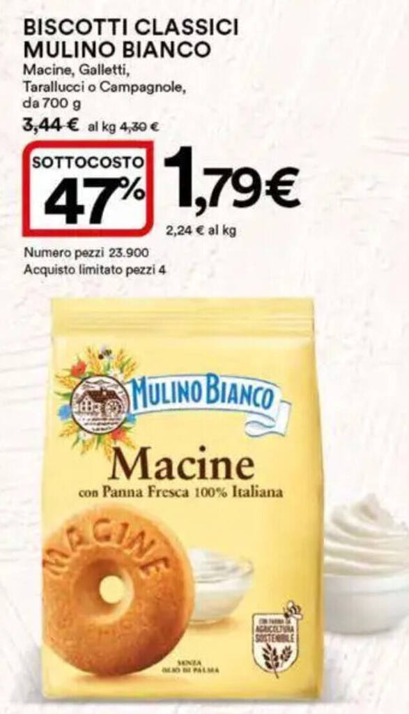 Offerta Biscotti classici MULINO BIANCO 700 g nel volantino di Ipercoop