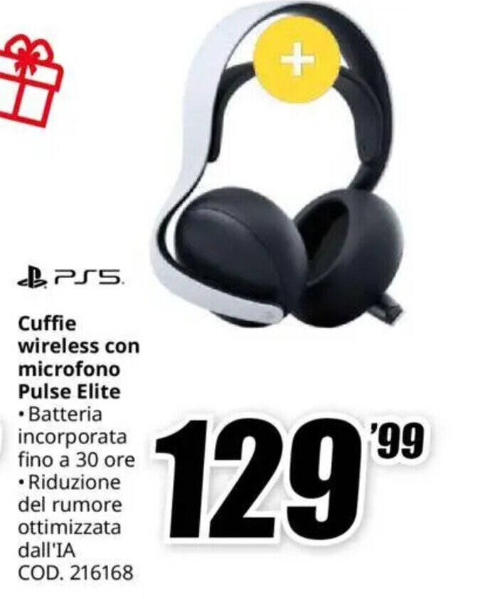Offerta Ps5 Cuffie Wireless Con Microfono Pulse Elite Nel Volantino Di
