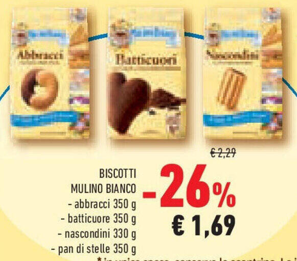 Offerta Biscotti MULINO BIANCO 330-350 g nel volantino di Conad Superstore