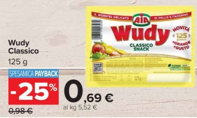 Wudy offerta e prezzo Carrefour - set 2025