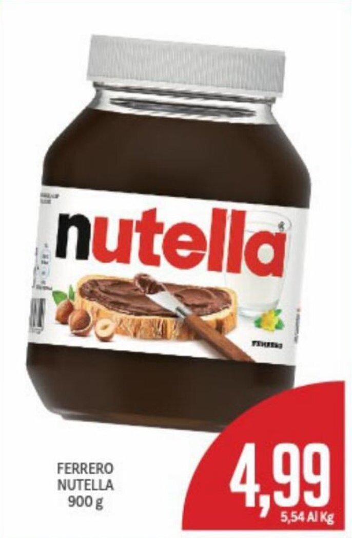Ferrero Nutella 900 g offerta di Supermercati Piccolo