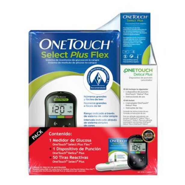 Gluc metro Onetouch Select Plus Flex Dispositivo De Punci n 50 gluc-metro-onetouch-select-plus-flex-dispositivo-de-punci-n-50