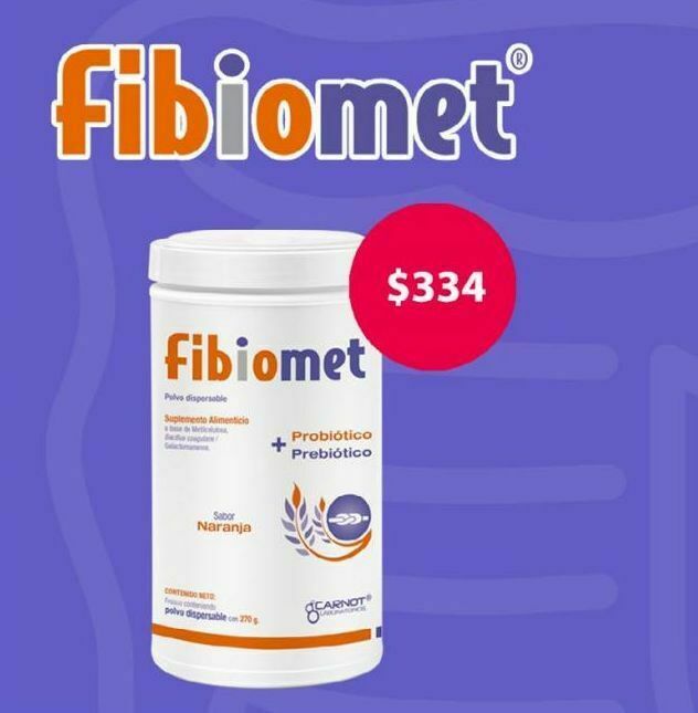 Fibiomet polvo sabor naranja c/270gr oferta en Farmacia San Pablo