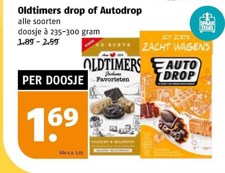 Oldtimers Drop Of Autodrop aanbieding bij Poiesz