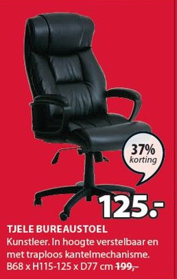 TJELE BUREAUSTOEL aanbieding bij Jysk