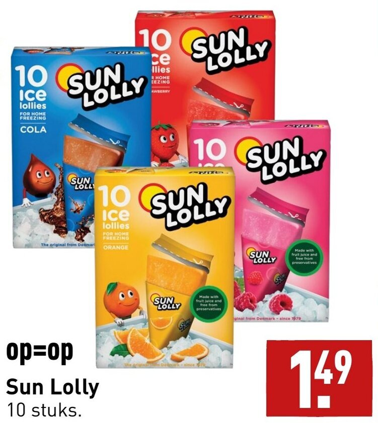 Sun Lolly 10 stuks aanbieding bij ALDI