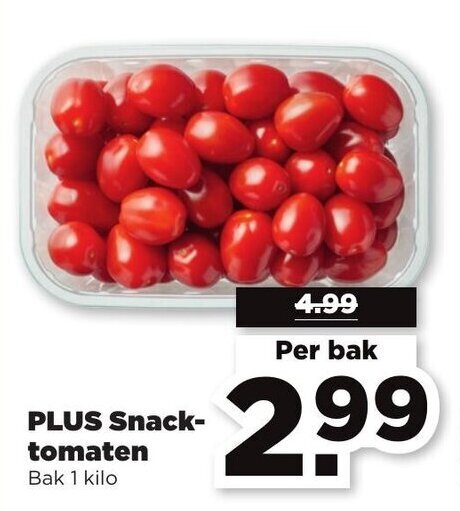 Snacktomaten aanbieding bij PLUS