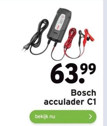 Bosch acculader C1 aanbieding bij GAMMA
