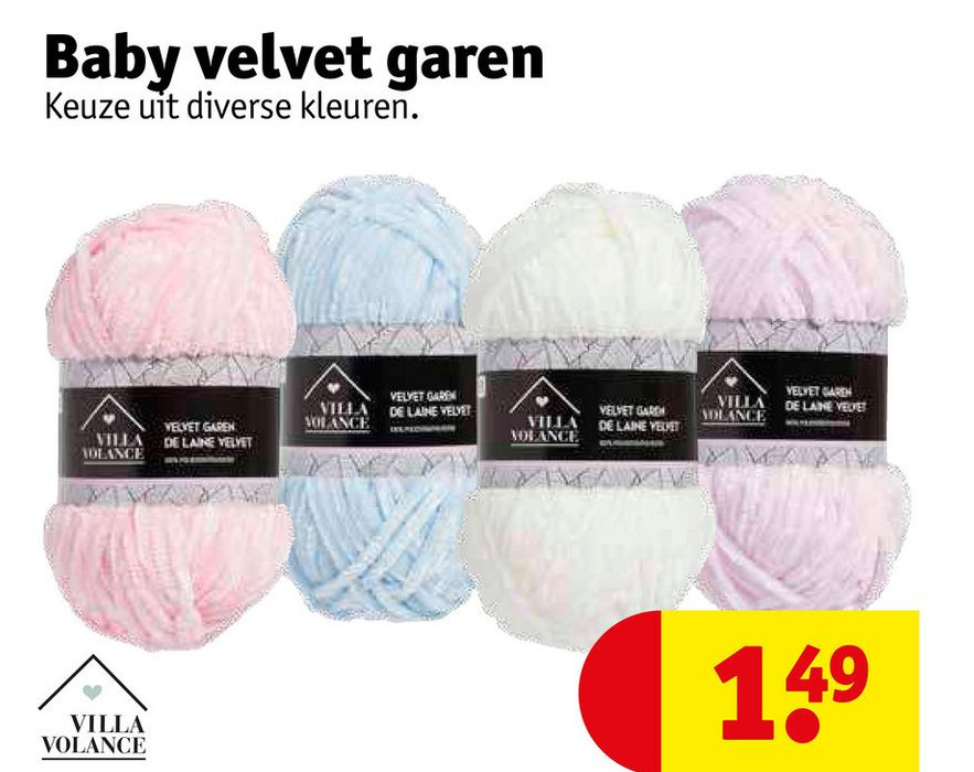 Baby velvet garen it diver aanbieding bij Kruidvat