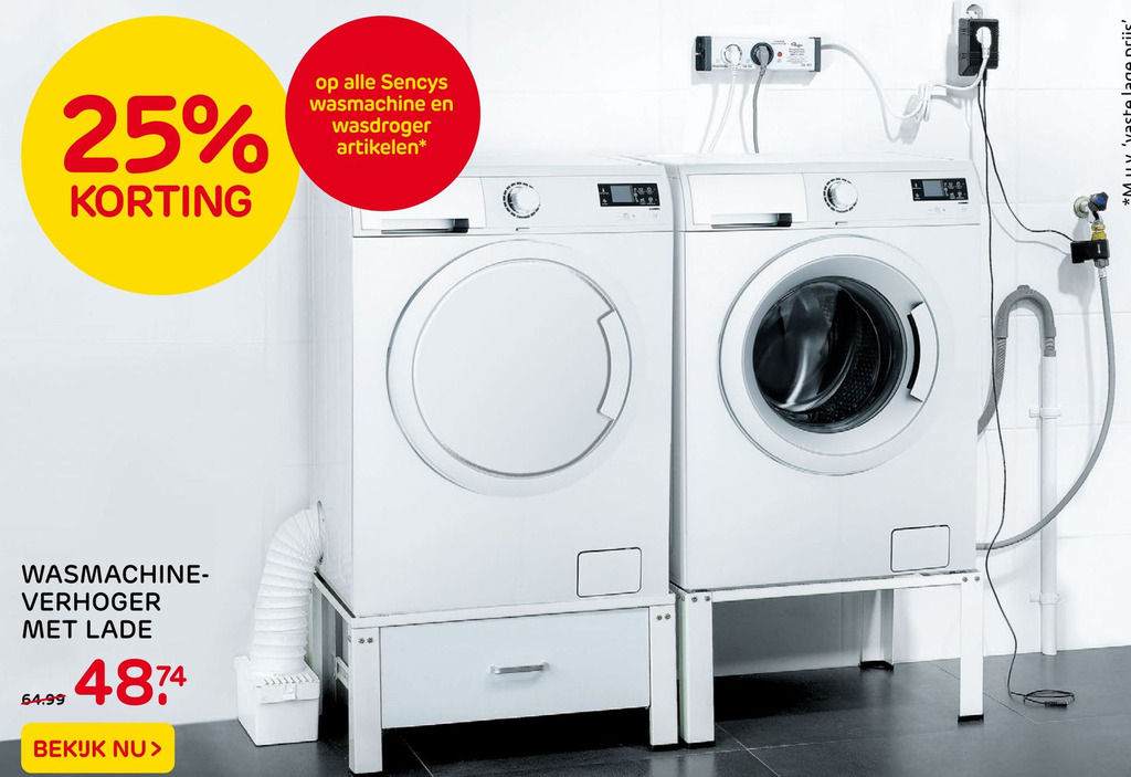 Wasmachine- verhoger met lade aanbieding bij Praxis