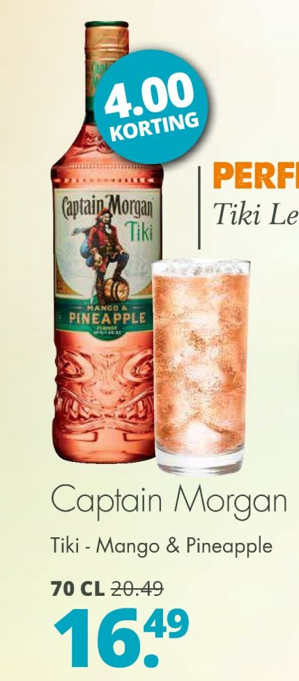 Captain Morgan Tiki - Mango & Pineapple aanbieding bij Mitra