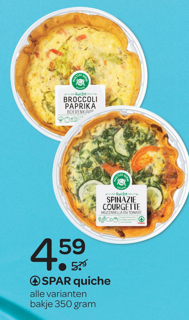 SPAR quiche aanbieding bij Spar