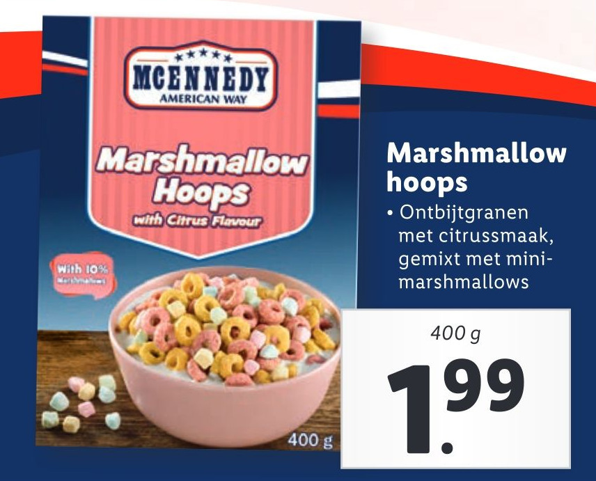 Marshmallow hoops aanbieding bij Lidl