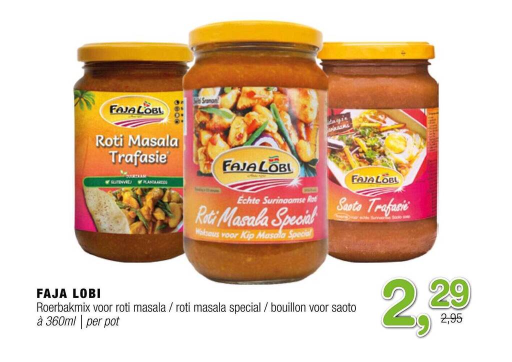 Faja Lobi Roerbakmix Voor Roti Masala - Roti Masala Special - Bouillon ...