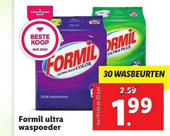 Formil Ultra Waspoeder aanbieding bij Lidl