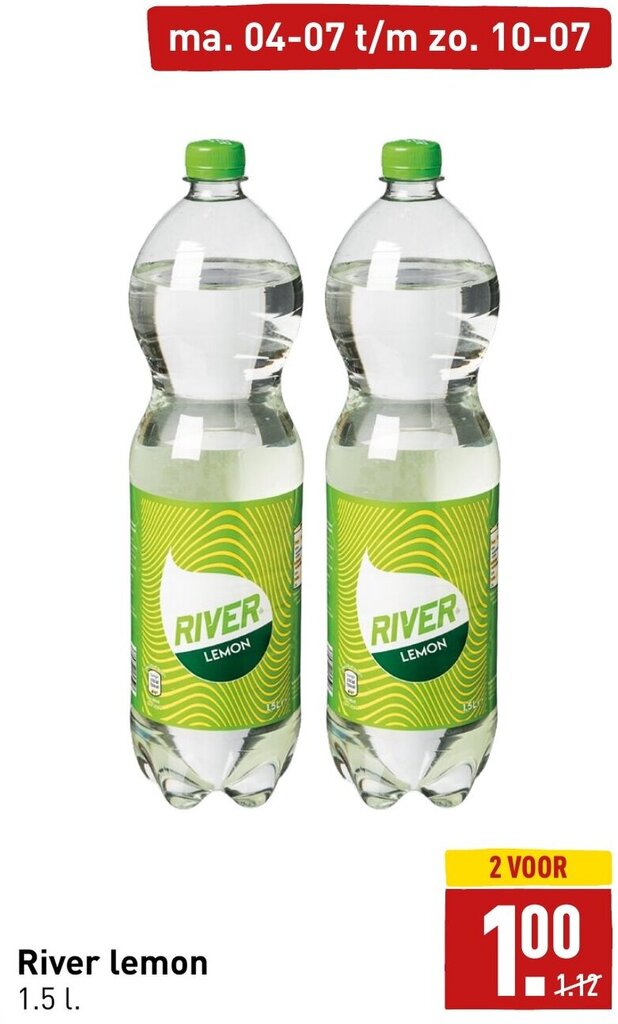 River lemon 1.5 L aanbieding bij ALDI