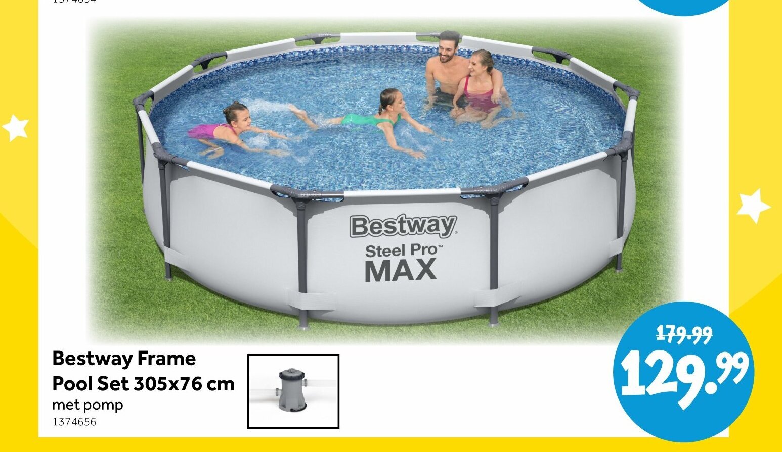 Bestway Frame Pool Set aanbieding bij Intertoys
