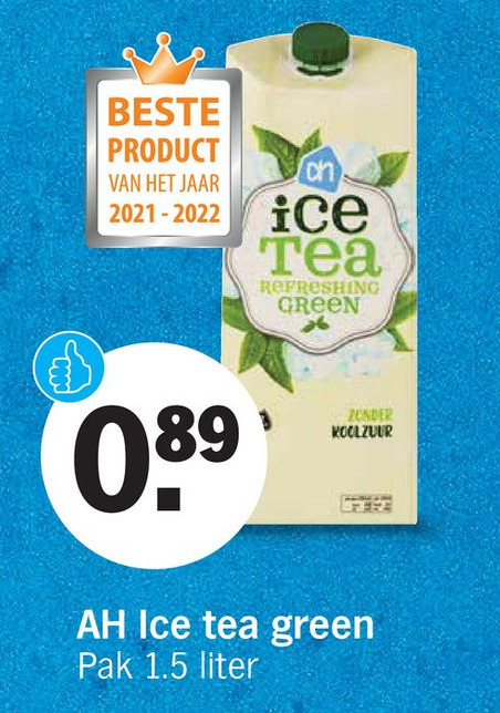 AH Ice tea green aanbieding bij Albert Heijn