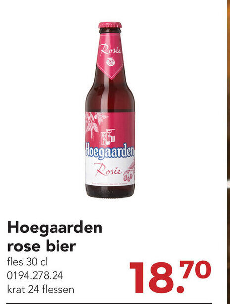 Hoegaarden rose bier aanbieding bij Zegro