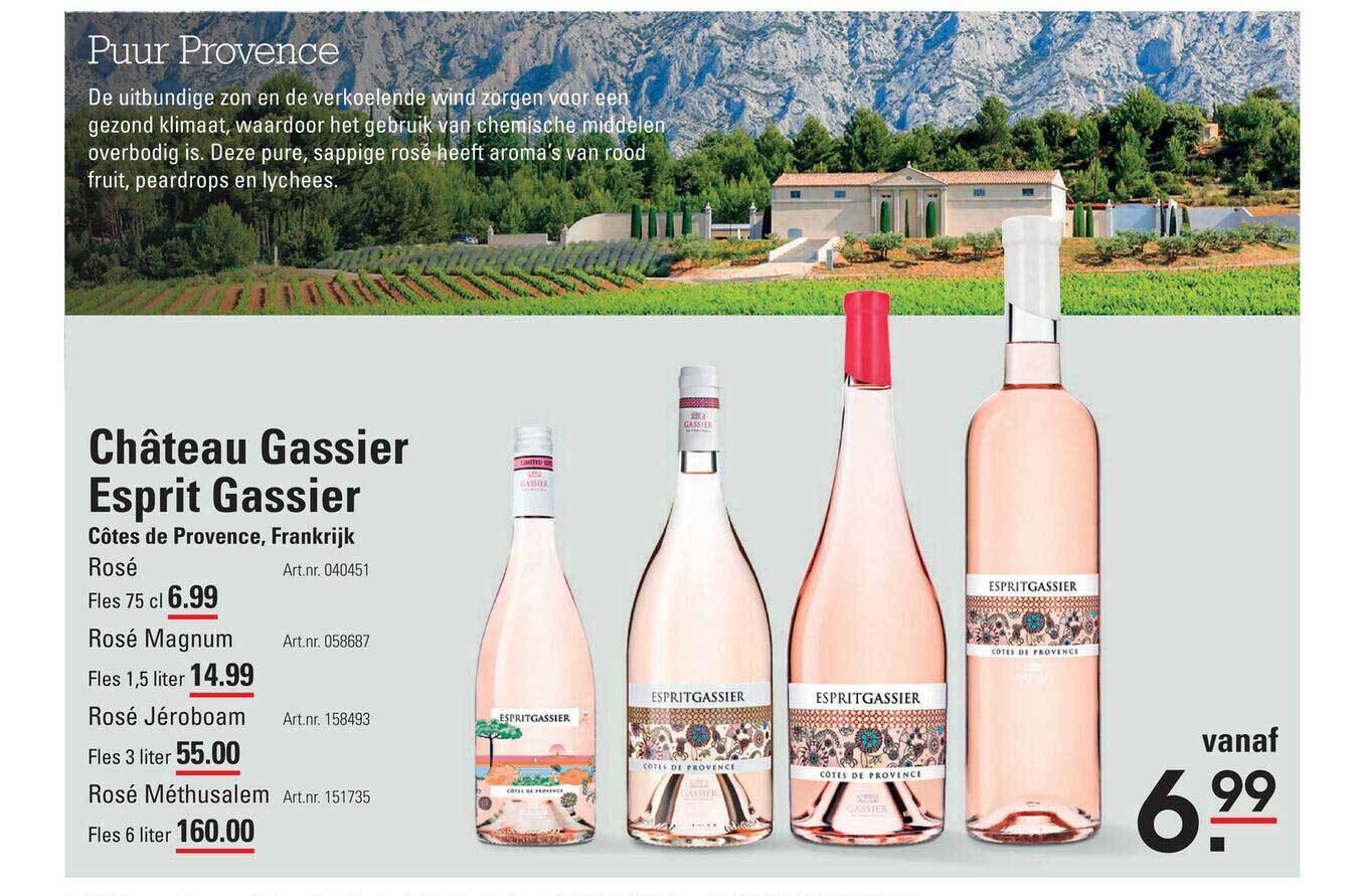 Château Gassier Esprit Gassier Rosé, Rosé Magnum, Rosé Jéroboam Of Rosé ...