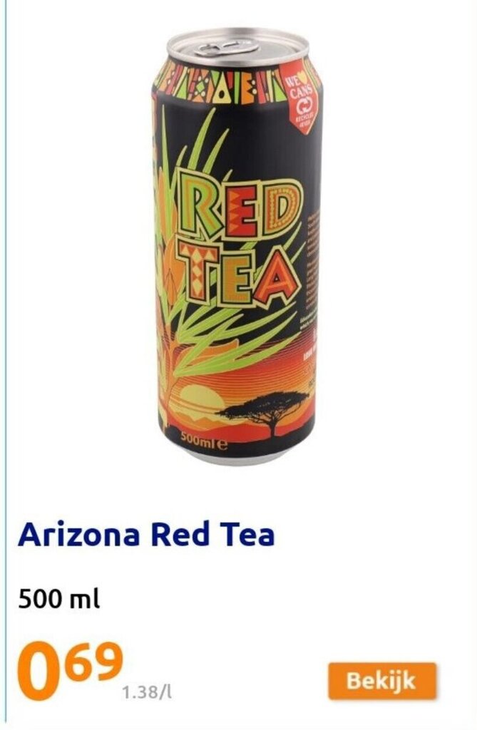 Arizona Red Tea 500ml aanbieding bij Action
