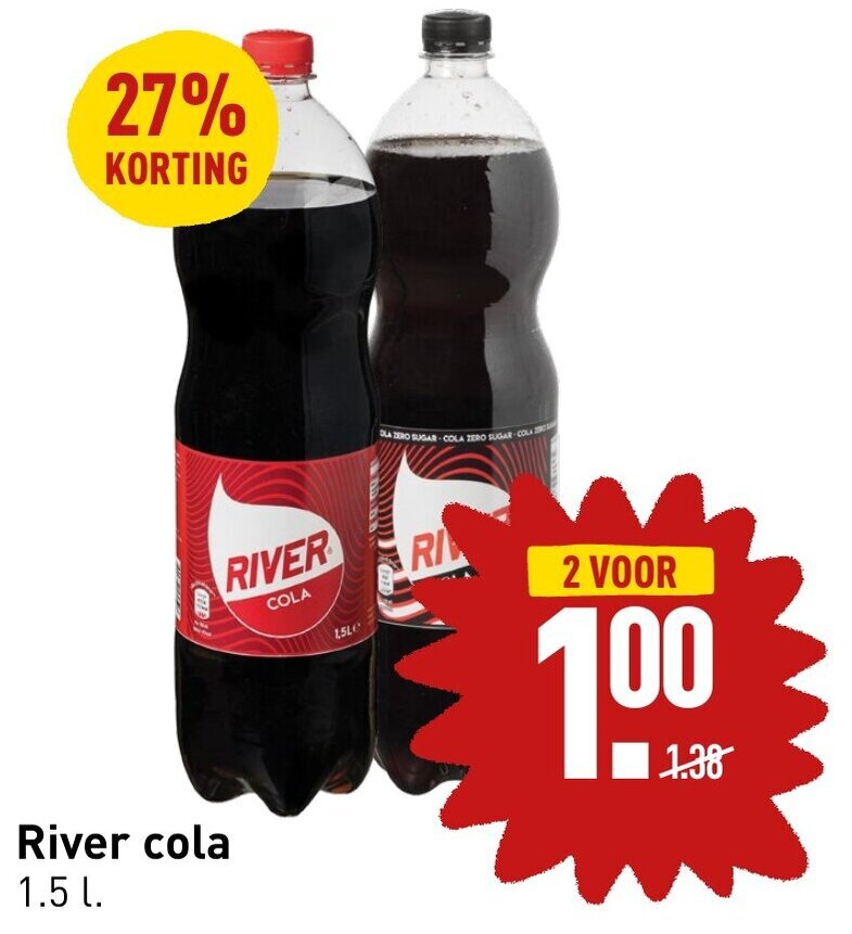River cola 1.5L aanbieding bij ALDI