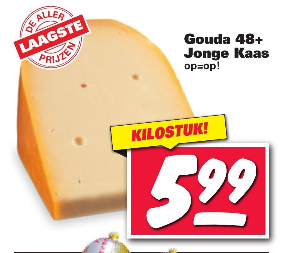 Gouda 48+ Jonge Kaas aanbieding bij Nettorama