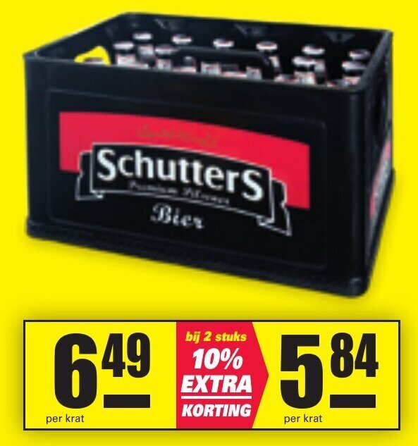 Schutters Bier krat aanbieding bij Nettorama