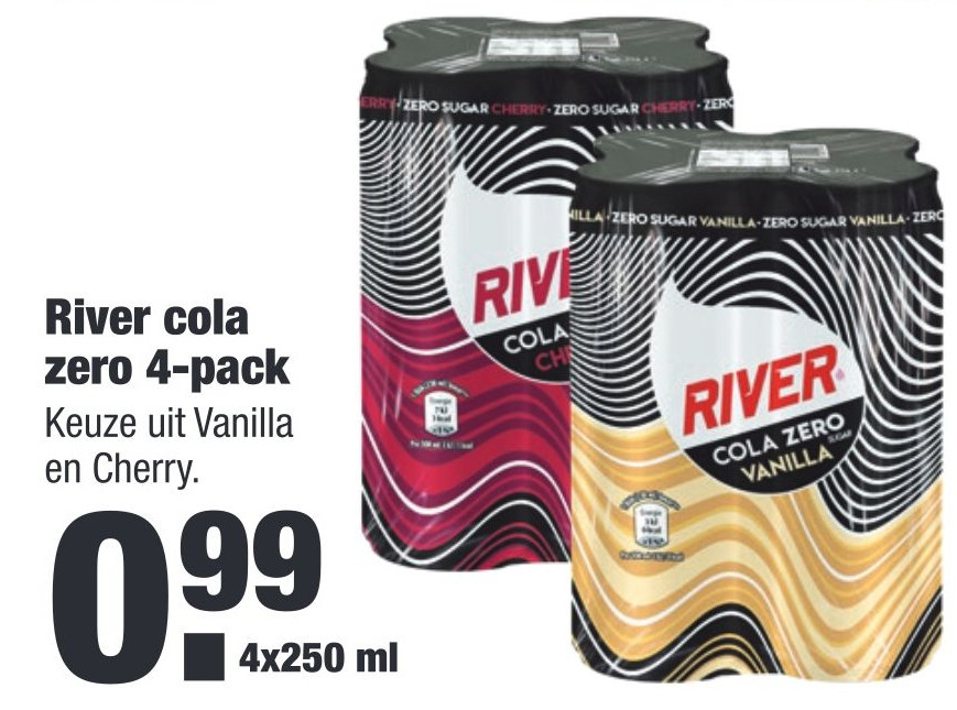 River cola zero 4-pack aanbieding bij ALDI