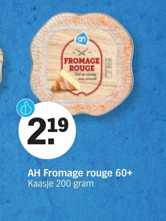 Fromage rouge 60+ 200 gram aanbieding bij Albert Heijn