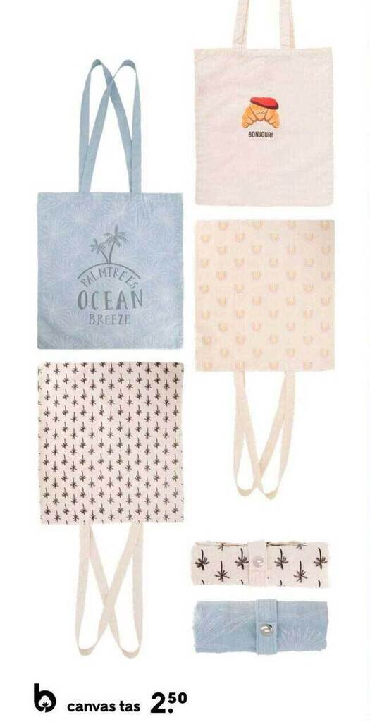 Canvas Tas aanbieding bij HEMA