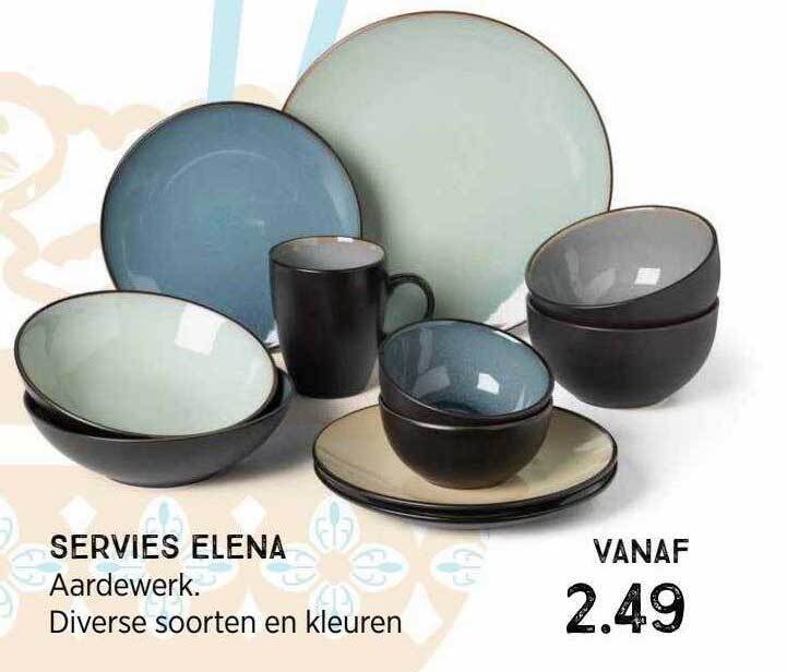 Servies Elena aanbieding bij Xenos