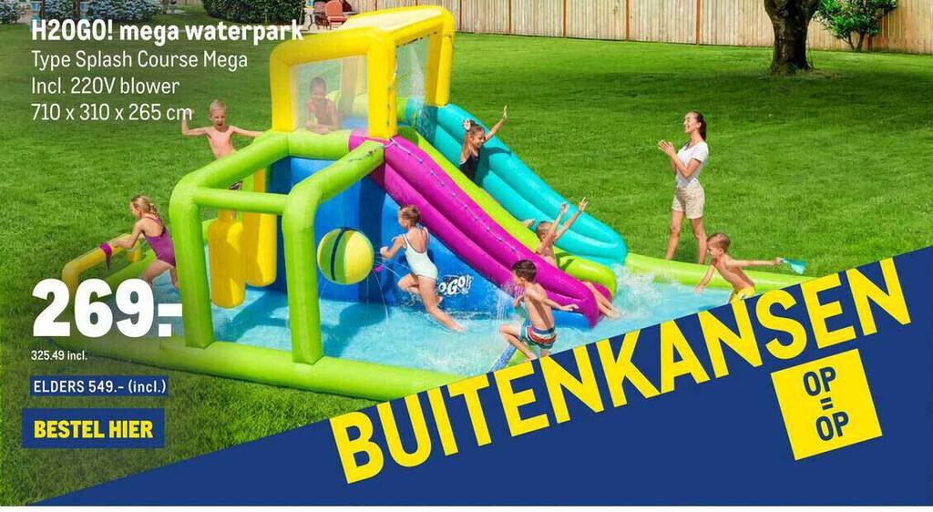 H2OGo! Mega Waterpark Splash Course Mega aanbieding bij Makro