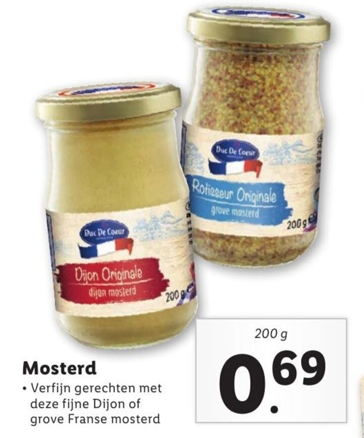 Mosterd 200 gr aanbieding bij Lidl