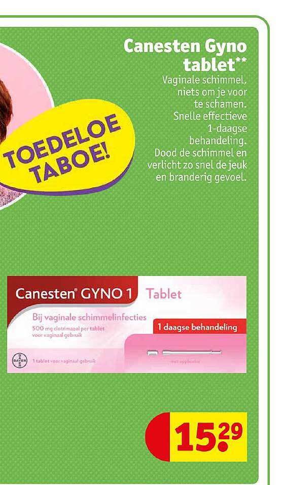 Canesten Gyno Tablet aanbieding bij Kruidvat