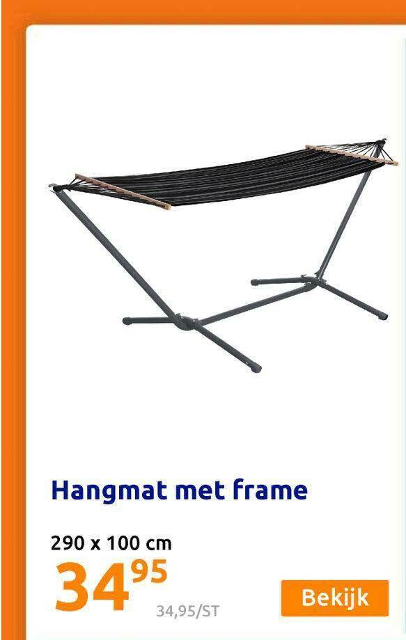 Hangmat Met Fram 290 X 100 Cm aanbieding bij Action