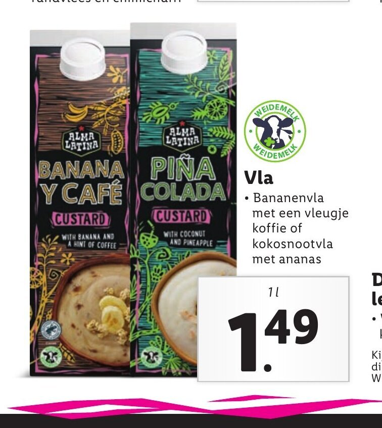 Vla 1L aanbieding bij Lidl