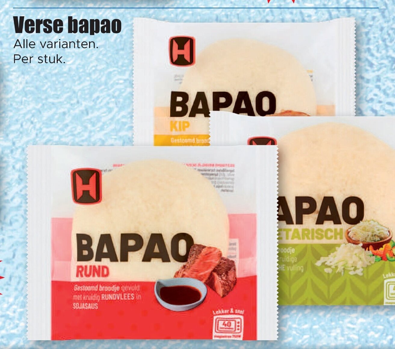 Verse bapao per stuk aanbieding bij Dirk