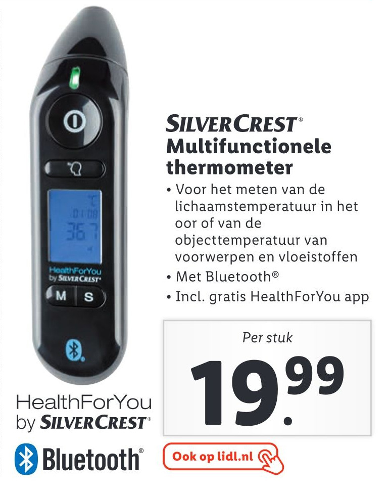 SILVERCREST Multifunctionele thermometer aanbieding bij Lidl