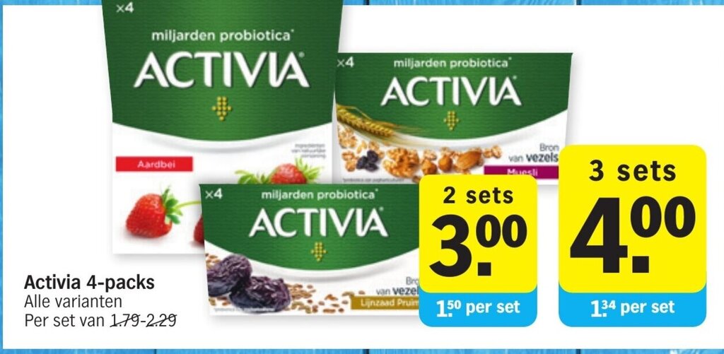 Activia 4-packs aanbieding bij Albert Heijn