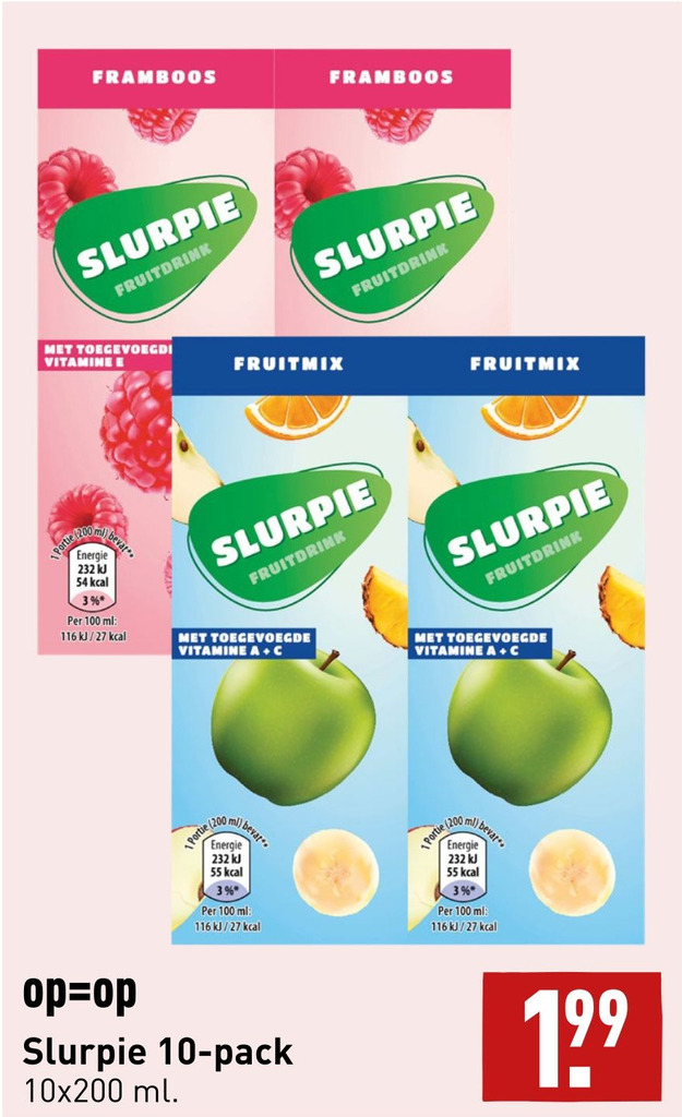 Slurpie 10-pack aanbieding bij ALDI