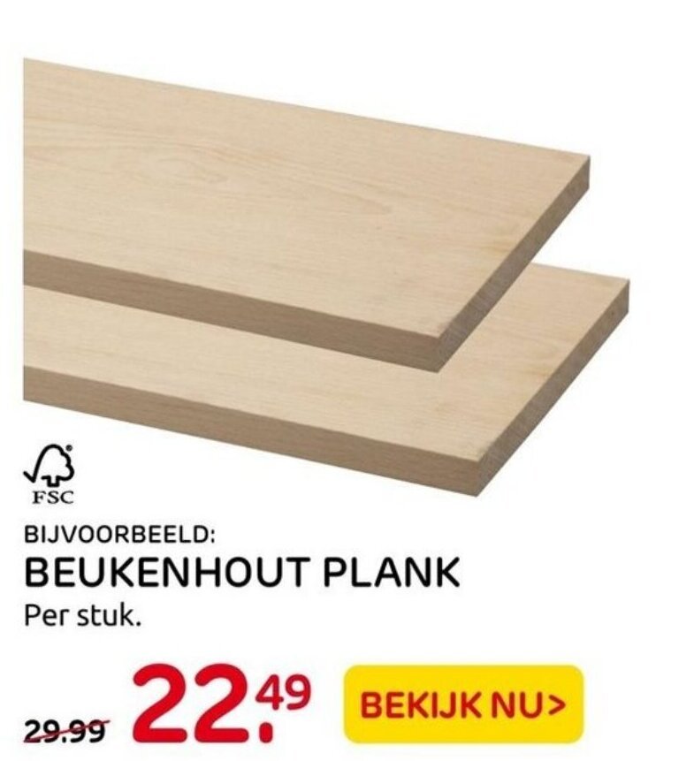 Beukenhout Plank aanbieding bij Praxis